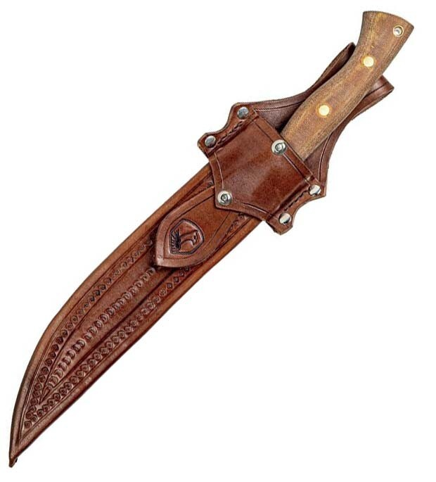 Condor Hmong Machete 11.5" 1075HC Steel Blade Natural Canvas Micarta ...