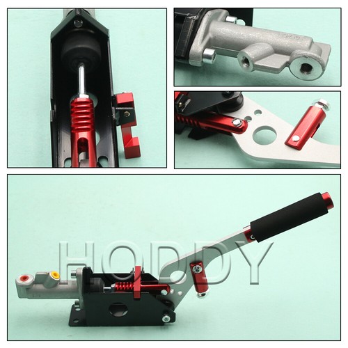 Auto Red Universal Hydraulic Drift E-Brake Racing Handbrake Vertical ...