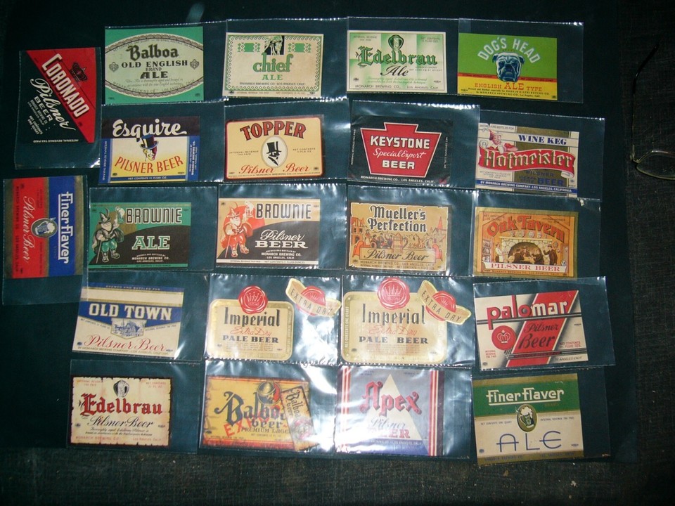 Esquire Beer Label. Monarch Brewing Co., Los Angeles California. IRTP ...