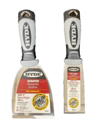 2 PACK - Hyde Grey & Black / 3 Inch & 1.5 Inch Stainless Steel Stiff ...