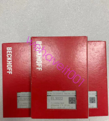NEW Original Beckhoff EL3022 Analog Input Terminal Expedited Shipping#L ...