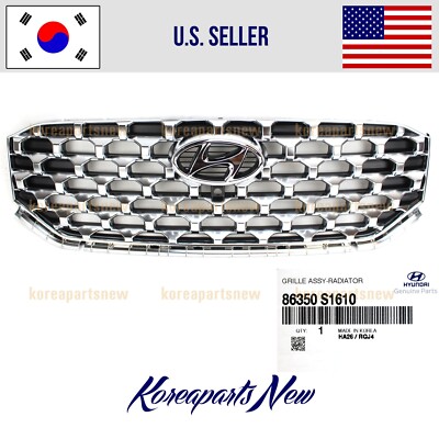 Grille Front Bumper for Camera 86350S1610 ⭐OEM⭐ Hyundai Santa Fe 2021 ...