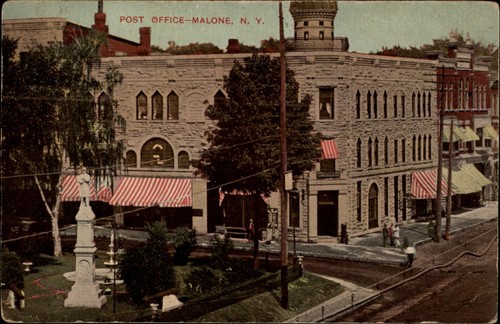 Post Office Malone New York vintage postcard e621 | eBay