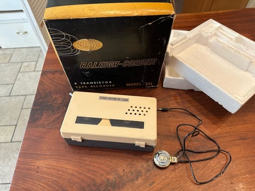 Raleigh Border 4 Transistor Tape Recorder Model 101 In Box | eBay