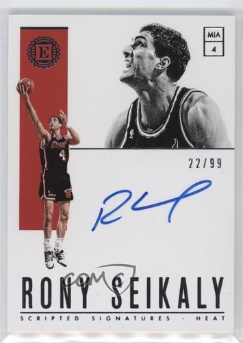 2018-19 Panini Encased - Scripted Signatures Rony Seikaly #SC-RSK /99 ...