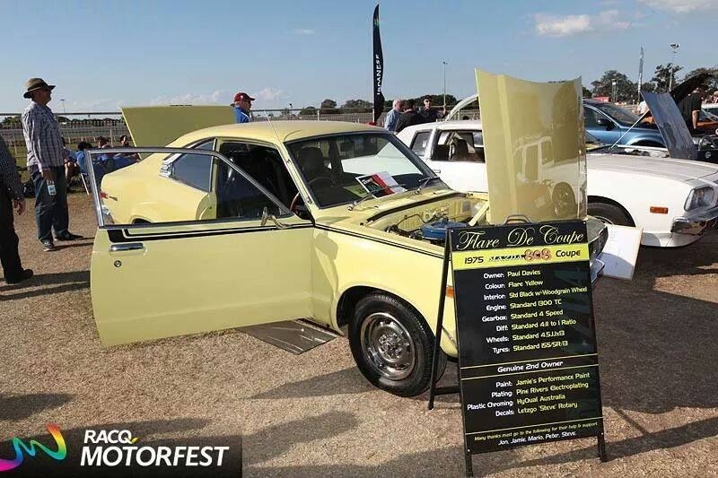 Mazda Rx3 Yellow Black Stripes