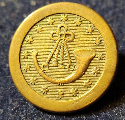 PRE CIVIL WAR ERA 1 PIECE UNITED STATES RIFLEMEN MILITIA BUTTON ALBERT ...