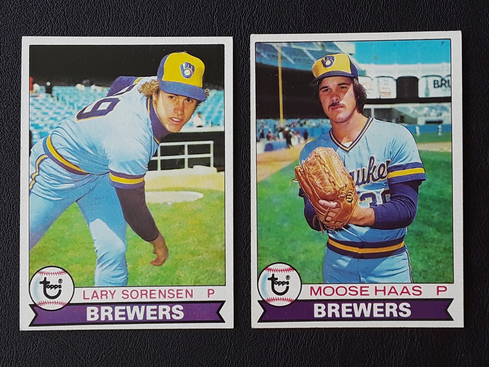 1979 Topps Lary Sorensen & Moose Haas Baseball Cards. 2 Card Lot #303 ...