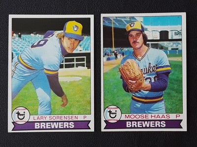 1979 Topps Lary Sorensen & Moose Haas Baseball Cards. 2 Card Lot #303 ...