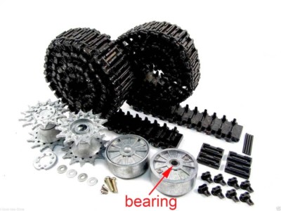 Mato 1/16 Sherman T49 Metal Tracks Wheels Fit Heng Long Sherman MT156 ...