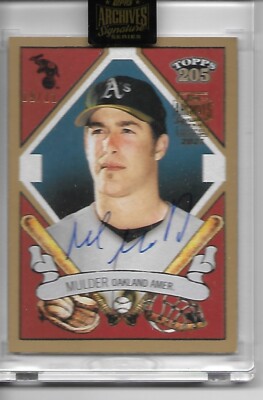2021 Topps Archives Signature Mark Mulder ON CARD Autograph #09/11 ...
