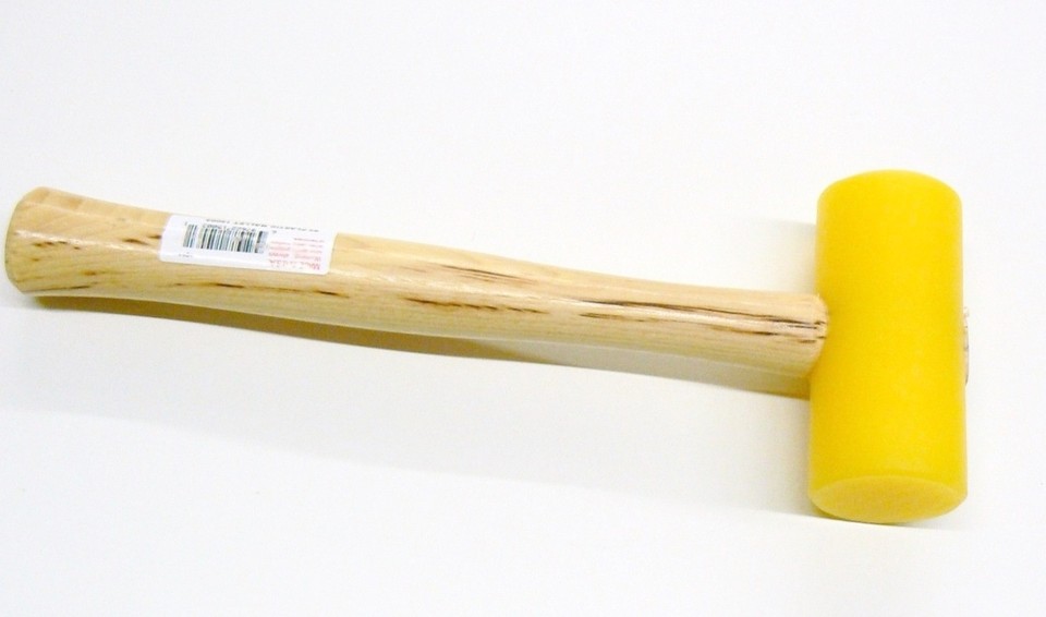 Yellow Plastic Mallet 1-1/4x3" Non Marring Jewelry Making Hammer 4oz ...