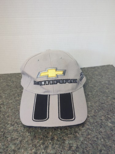 Chevy Camaro SS Hat Gray Racing Black Rally Stripes Embroidered ...