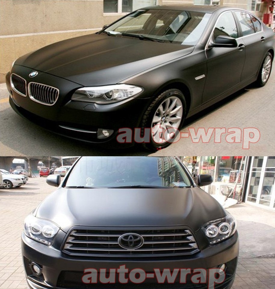 Stretchable Entire Car Matte Finish Vinyl Wrap Film Sheet Sticker Strip ...