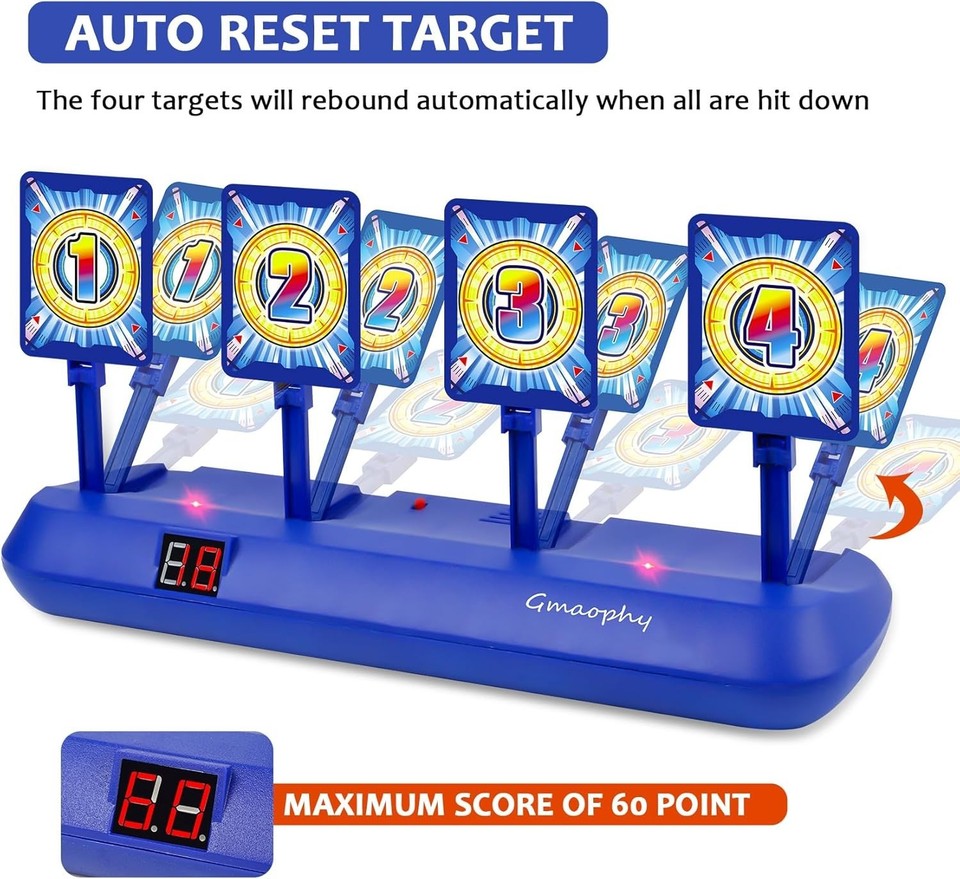 Fun Electronic Target System for Kids - Auto Reset, LCD Score | eBay