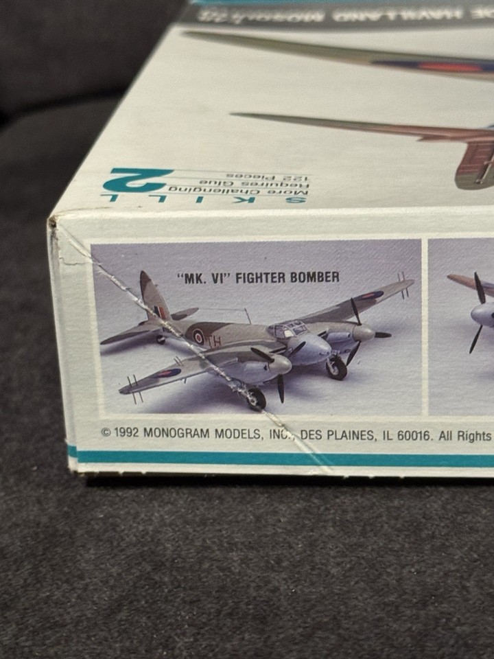 Monogram Model De Havilland Mosquito WWII Fighter Plane 1:48 Kit# 5478 ...