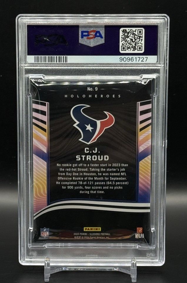 23 Illusions CJ Stroud Holo Hero SSP Case Hit POP 2 (Tough Grade) PSA 9 ...