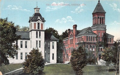 Tri-State College Angola Indiana Trine University Antique Pre-1915 ...