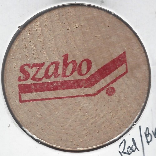 SZABO (Red) Token/Coin/Chip, BACK: Indian Head (Brown) Wooden Nickel | eBay