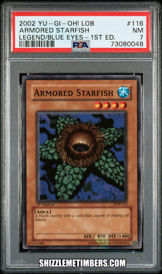 Armored Starfish LOB-116 1st Edition Yugioh Legend Blue Eyes - PSA 7 ...