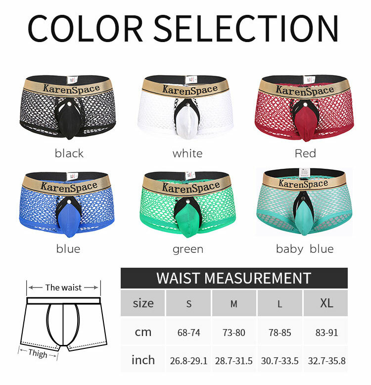 2 Pairs/lot Men's Sexy Underwear Open Front Pouch Transparent Open Back ...