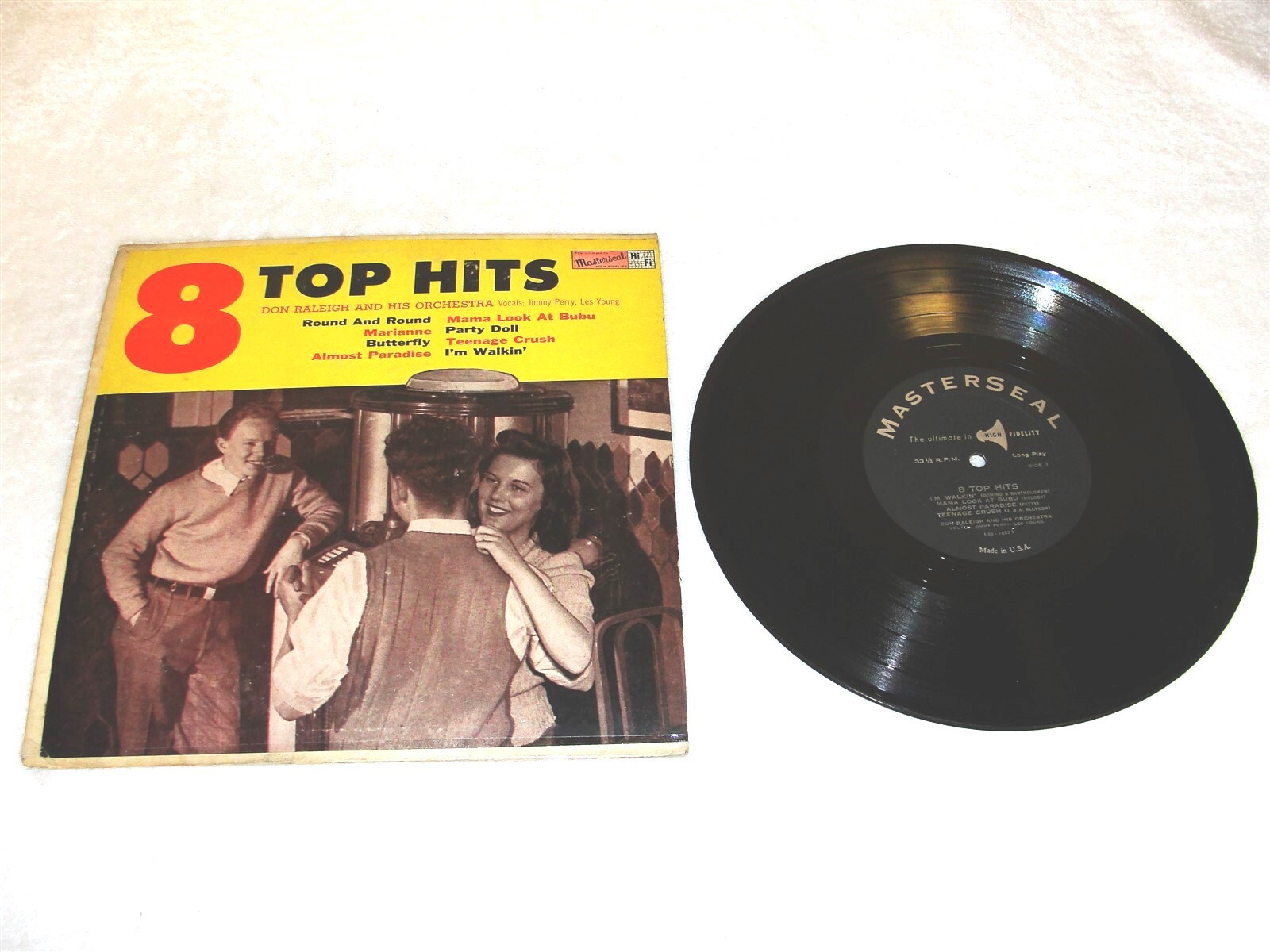 Don Raleigh & Orchestra "8 Top Hits" 1957 Pop LP, 10", VG, Mono, on ...