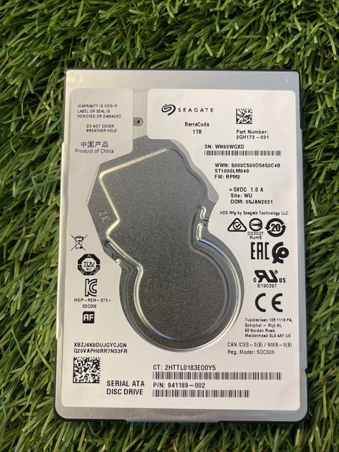 Seagate BarraCuda Pro 1TB SATA III 2.5" HDD Model ST1000LM049 P/N ...