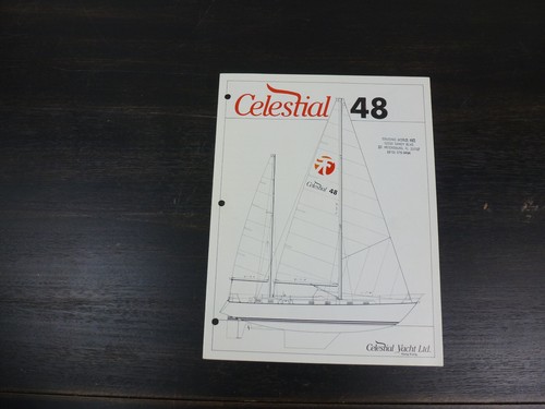 Celestial 48 original factory sailboat brochure | eBay