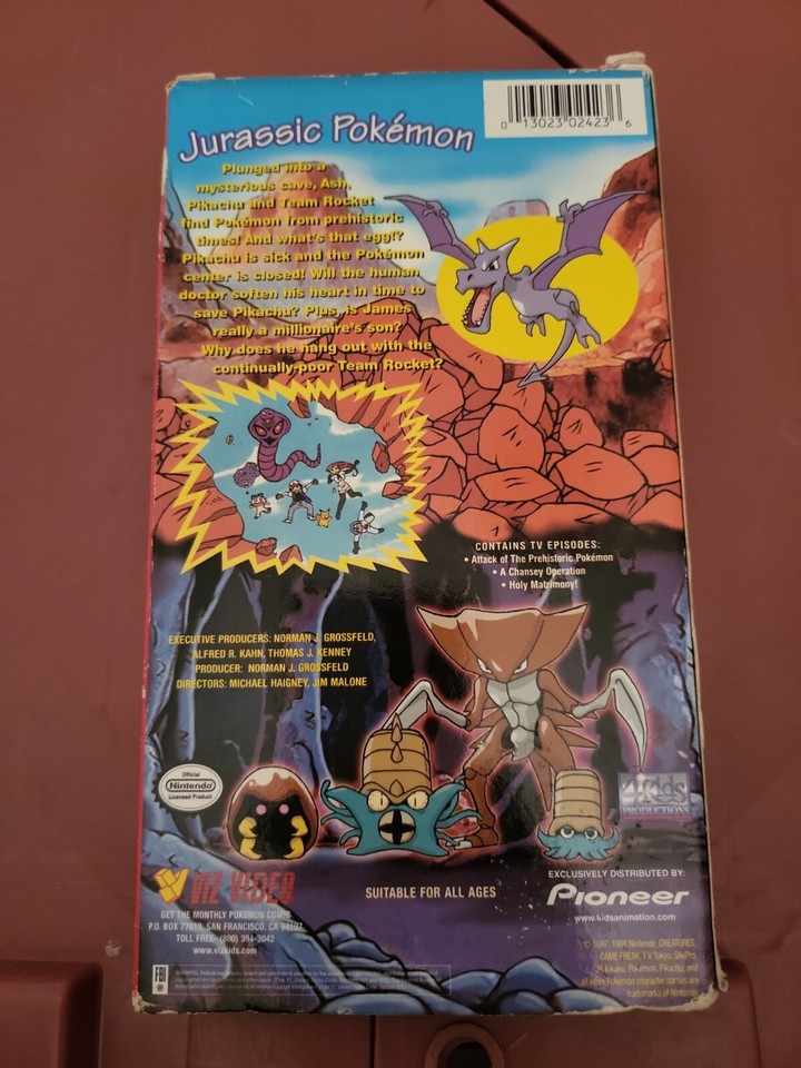 Vintage Pokémon Charizard VHS 1998 Viz Video Pioneer Nintendo ...
