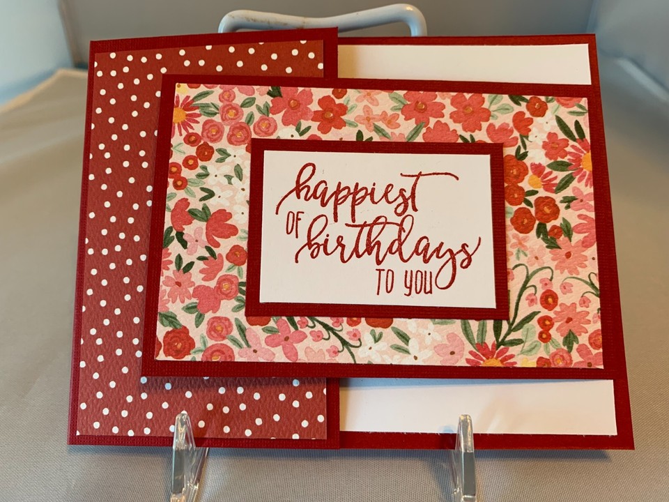 Stampin up card kit set of 4 "Happy Birthday" cards #22b - Pick your ...