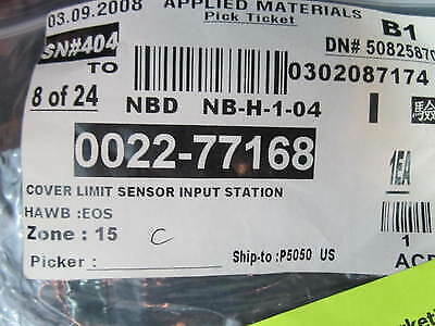 Applied Materials (AMAT) 0022-77168 COVER LIMIT SENSOR INPUT STATION | eBay