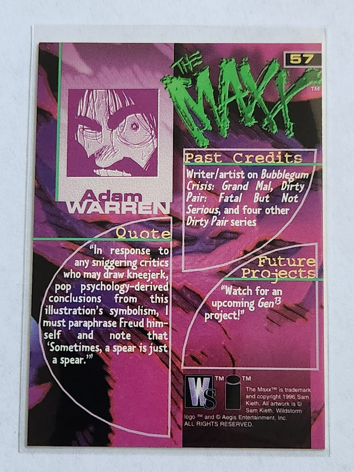 1996 THE MAXX ADAM WARREN #57 by WILDSTORM COMIC CARD | eBay