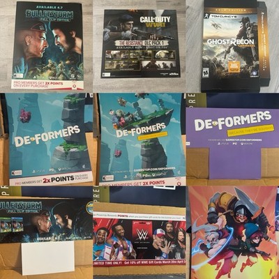 Gamestop HUGE LOT PROMO POSTERS 30+ | eBay