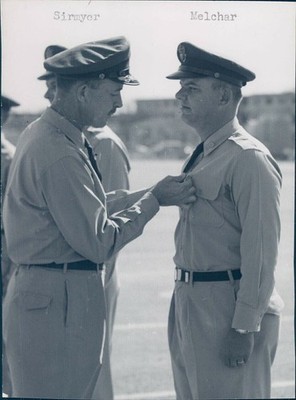 1954 Colonel Edgar Sirmyer Jr Major Charles Melchar Columbia Military ...