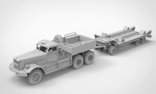 3D printed 1/72/87 model kit T980 Allied tank Transporter M-19 ...