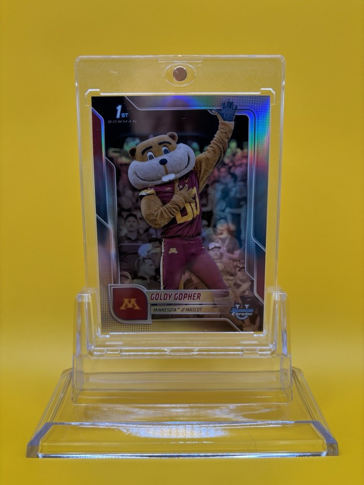 2025 Bowman Chrome University Goldy Gopher Mascots Refractor #BCM-11 | eBay