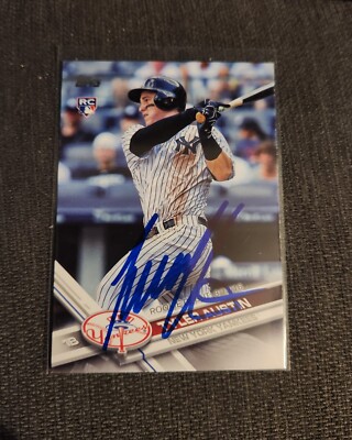 Tyler Austin Autograph Signed 2017 Topps RC New York Yankees | eBay