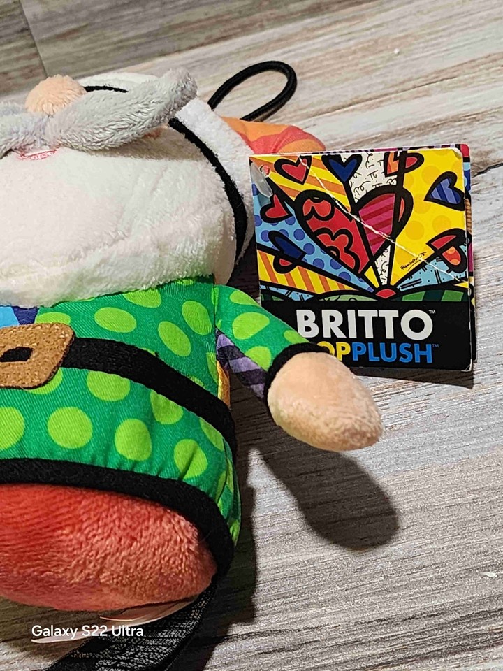 NEW Britto Santa Claus Plush Toy Colorful Outfit White Beard Pop Plush ...