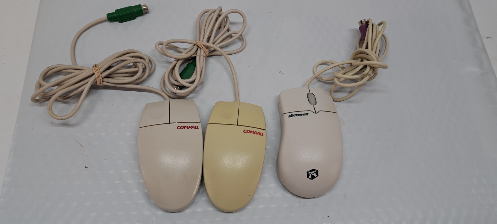 LOT OF 2 COMPAQ M-S34 & 1 MICROSOFT X03-65043 MOUSE | eBay