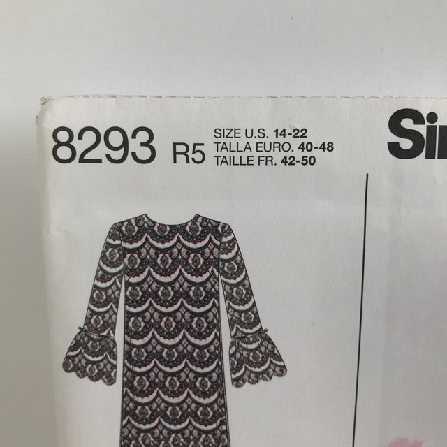 Simplicity 8293 Size 14-22 Dress Sheath Pattern 4 Styles for sale ...