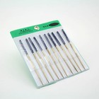 10Pcs 5.5" 140MM x 3MM Diamond Coated Needle ROUND File Titanium Filing ...