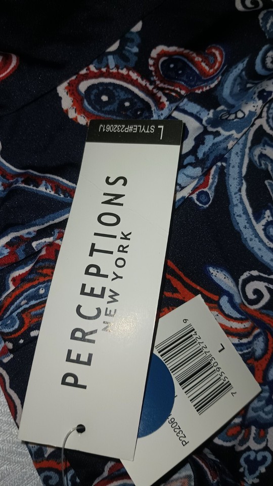 Perceptions New York Dress Fit & Flare Paisley Polyester Blend Women ...