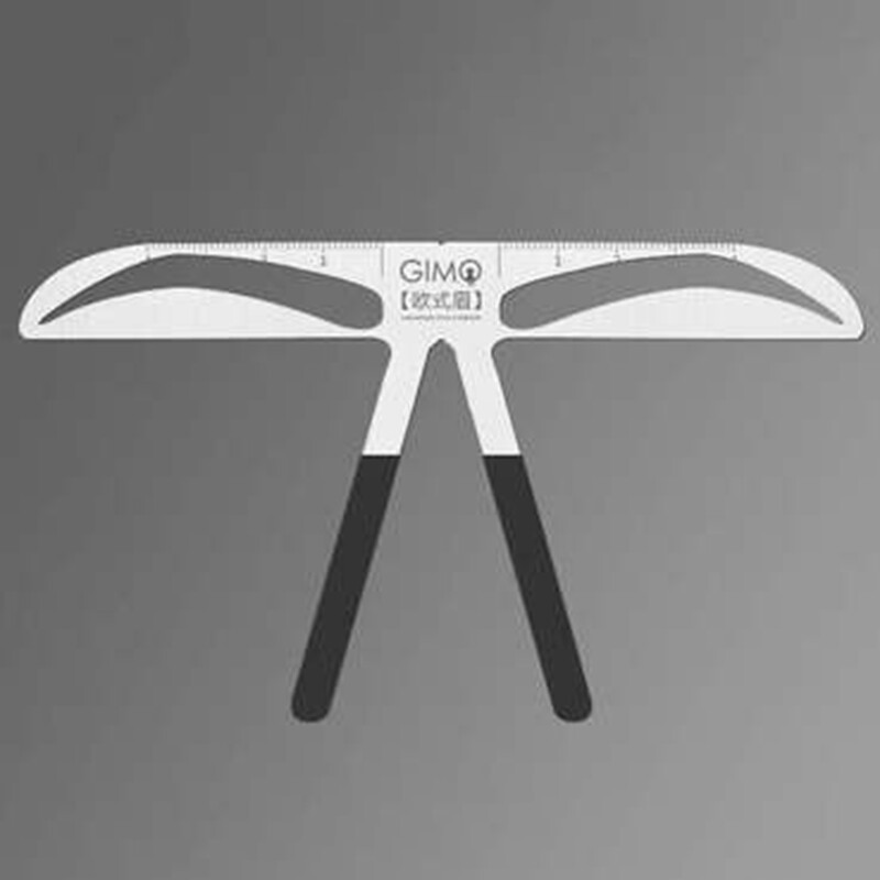 Eyebrow Ruler Brow Stencil Reusable Measure Shape Makeup & Measure Tool ...