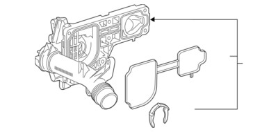 2019-2023 Mercedes-Benz CLS53 AMG CLS450 Engine Coolant Thermostat ...
