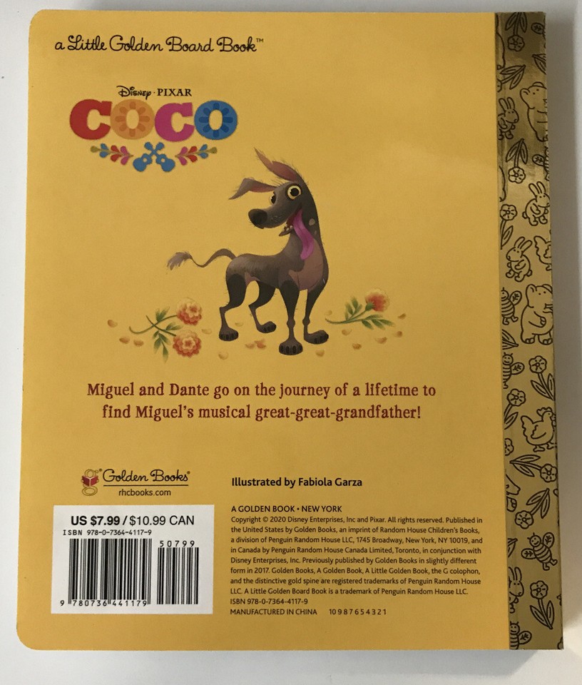 New Coco Little Golden Book Disney Pixar Coco Kids Reading Dia De Los ...