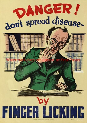 Antivirus Poster Danger Spread Disease Propaganda Hygiene vintage anti ...