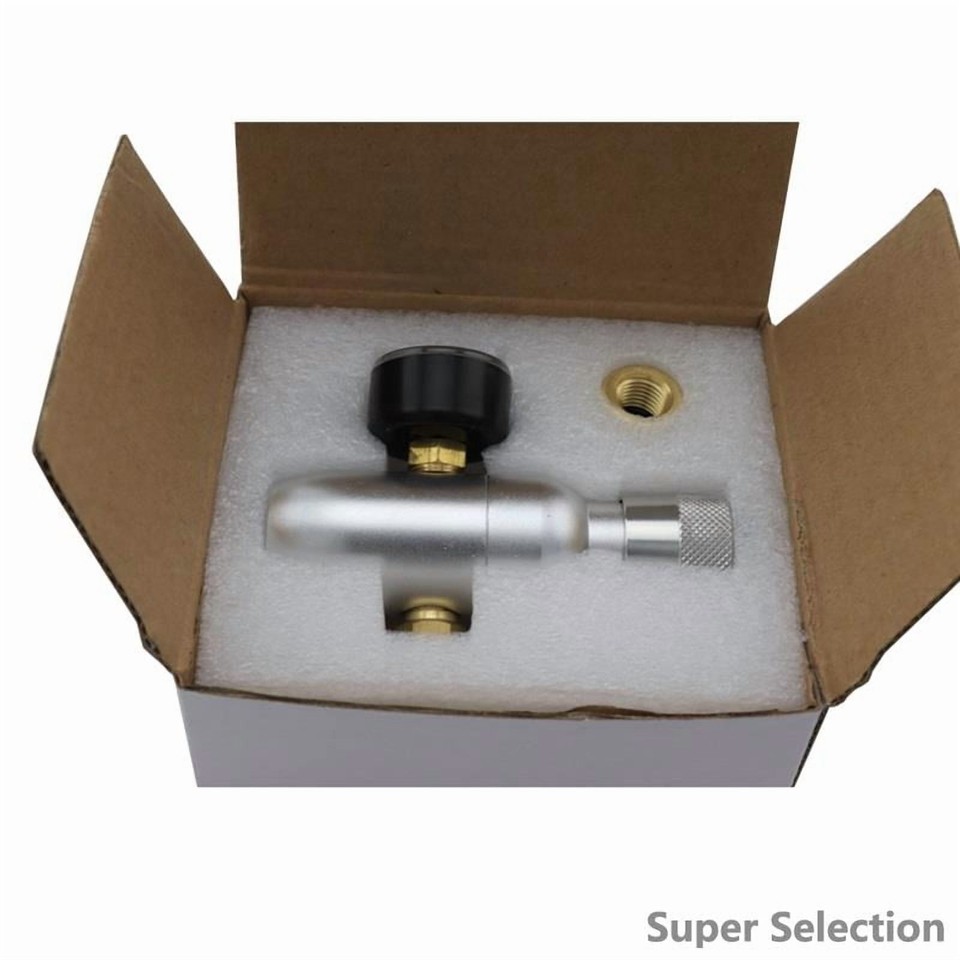 Mini CO2 Regulator Portable Ball Lock Disconnect 0-60 PSI For 12g/16g ...