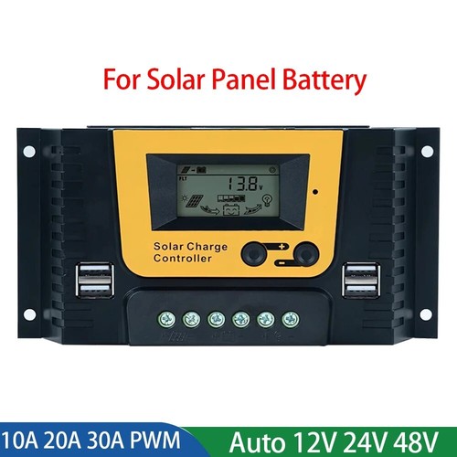 Solar Charge Controller PV Battery Charging Regulator Panel 10-30A 100V ...