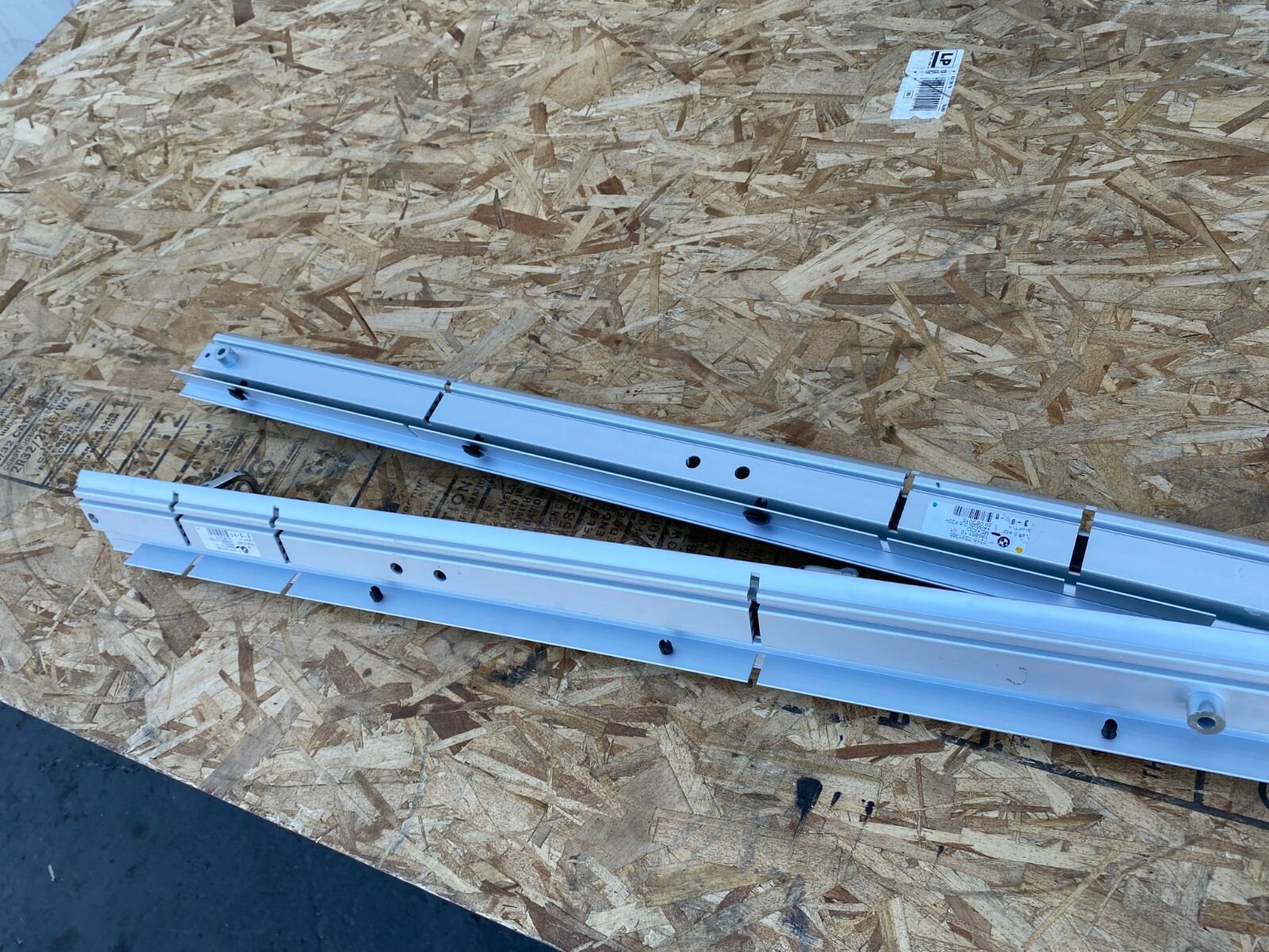 2014-2018 BMW X5 TRUNK CARGO COVER RAIL SET LUGGAGE TIE DOWN BARS OEM ...