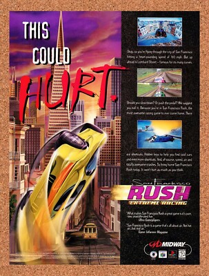 1997 San Francisco Rush Extreme Racing N64 Original Ad / Retro Wall Art ...